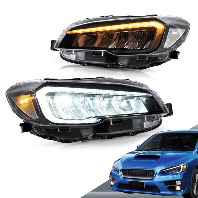 VLAND Full LED Reflection Bowl Headlights For Subaru WRX/STI 2015-2021 ...